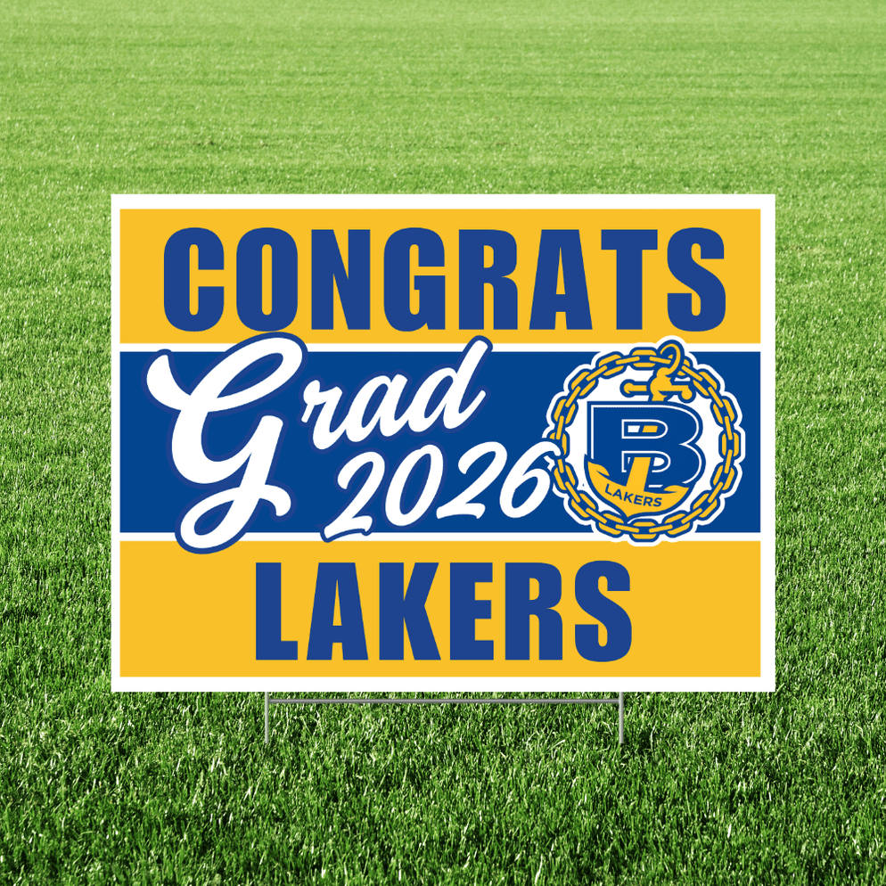 Bonneville UT High School Grad Yard Sign 24" x 18" | 1 ct - Zurchers