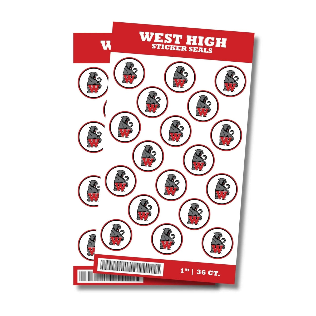 West High High School Sticker Seal 1" | 36 ct - Zurchers